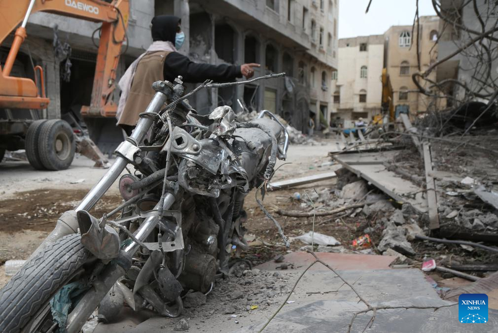 In pics: aftermath of Israeli airstrikes in Sanaa, Yemen-Xinhua