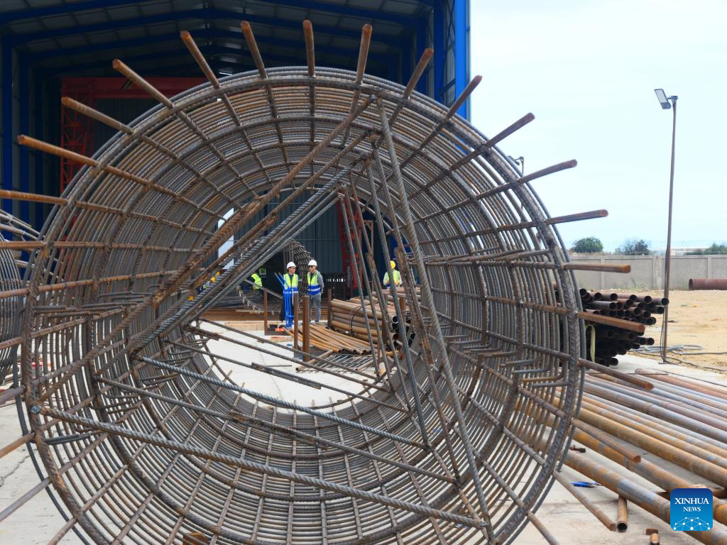 Bizerte Bridge under construction in Tunisia-Xinhua