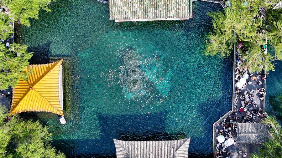 East China's famous Baotu Spring sees water level hit nearly 60-year ...