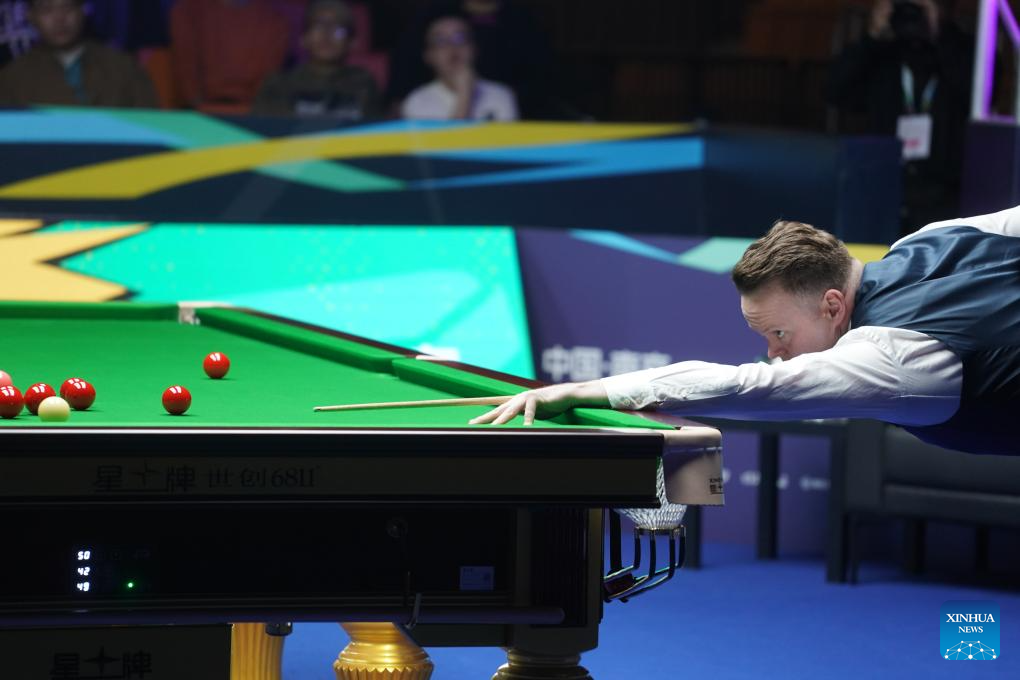 In pics: 2025 World Snooker Tour International Championship-Xinhua