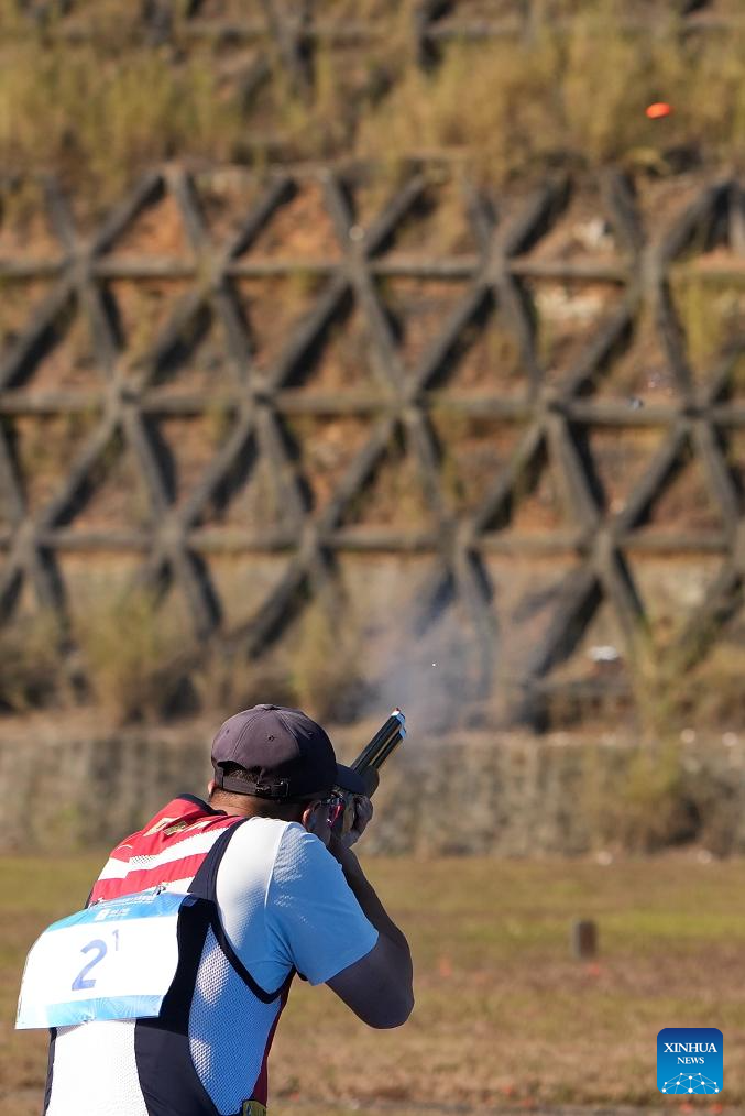 In pics: skeet mixed team final of shooting at National Games-Xinhua