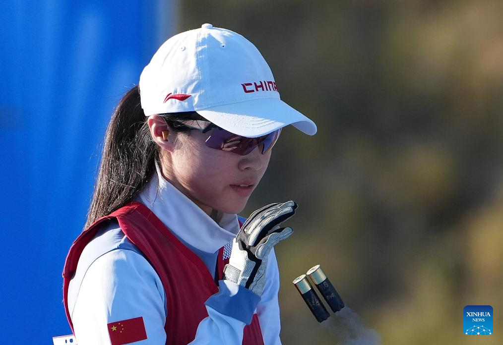 In pics: skeet mixed team final of shooting at National Games-Xinhua