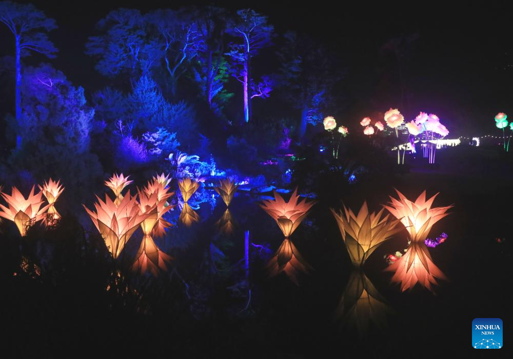 View of Lightscape at San Francisco Botanical Garden in U.S.-Xinhua