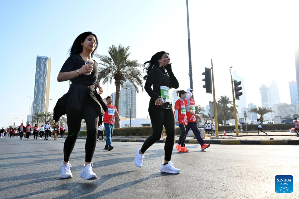 Marathon race held in Capital Governorate, Kuwait-Xinhua