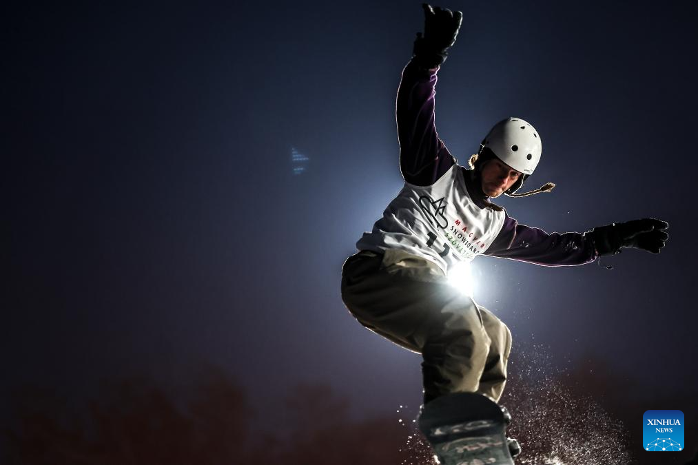 In pics: street snowboard European Cup event in Budapest-Xinhua