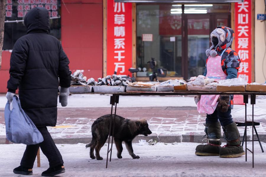 Culture&Life | Morning markets thrive among severe cold in northernmost ...
