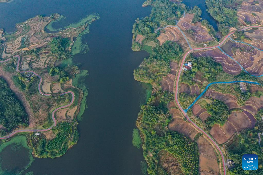 Scenery of Shuanggui Lake national wetland park in SW China's Chongqing ...
