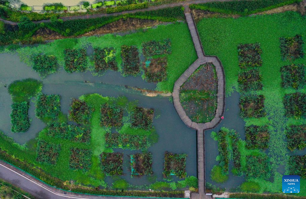 Scenery of Shuanggui Lake national wetland park in SW China's Chongqing ...