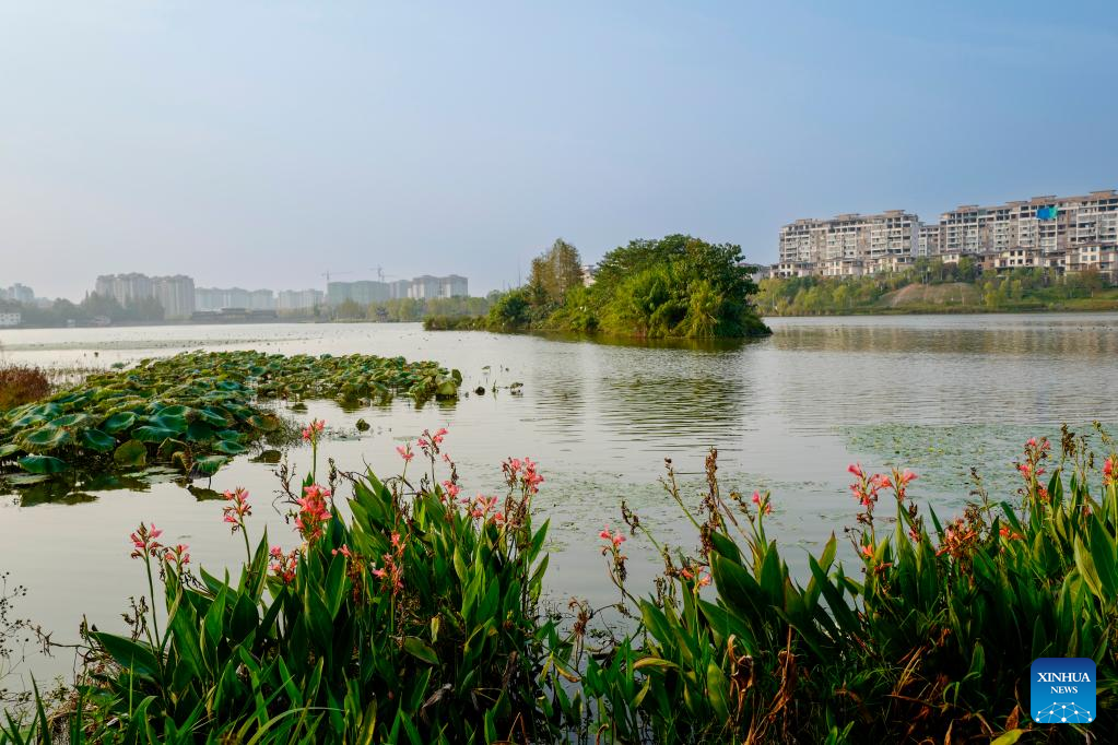 Scenery of Shuanggui Lake national wetland park in SW China's Chongqing ...