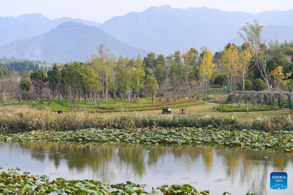 Scenery of Shuanggui Lake national wetland park in SW China's Chongqing ...