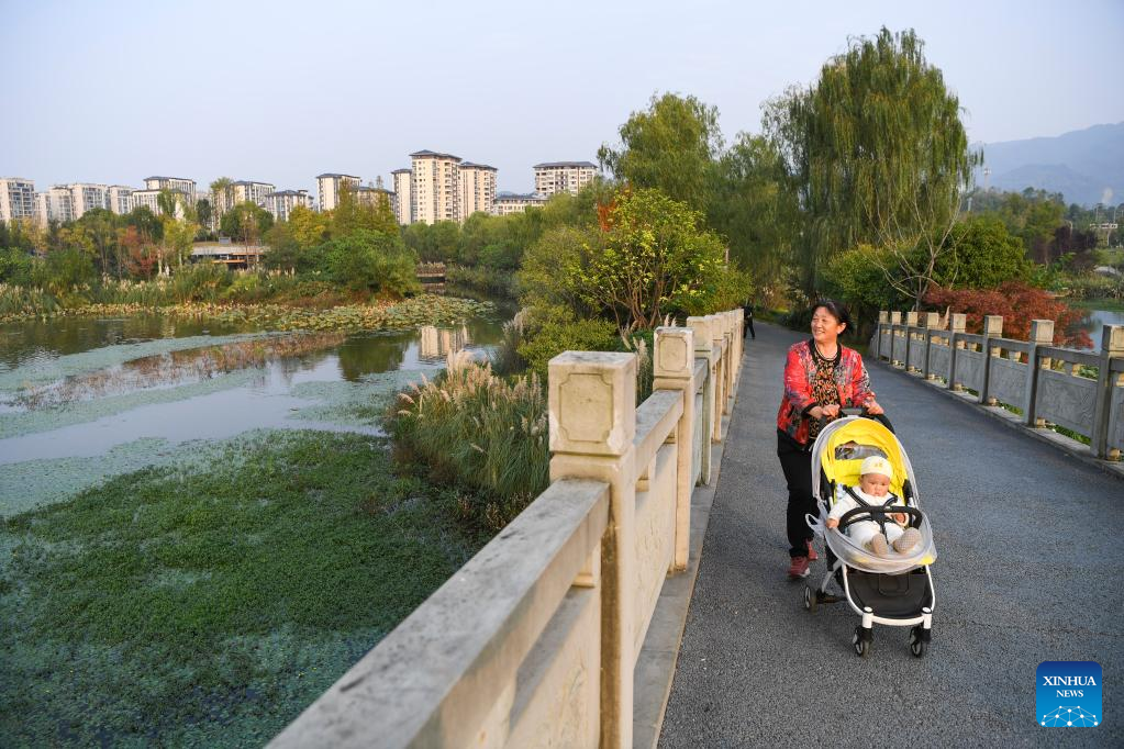 Scenery of Shuanggui Lake national wetland park in SW China's Chongqing ...