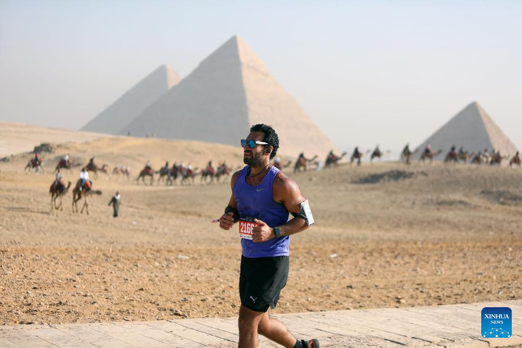 Feature: Runners "race through history" at Egypt's Pyramids Half ...