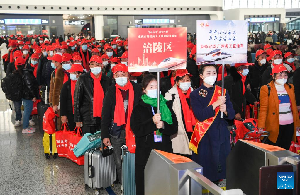 Special train helps migrant workers return to work-Xinhua