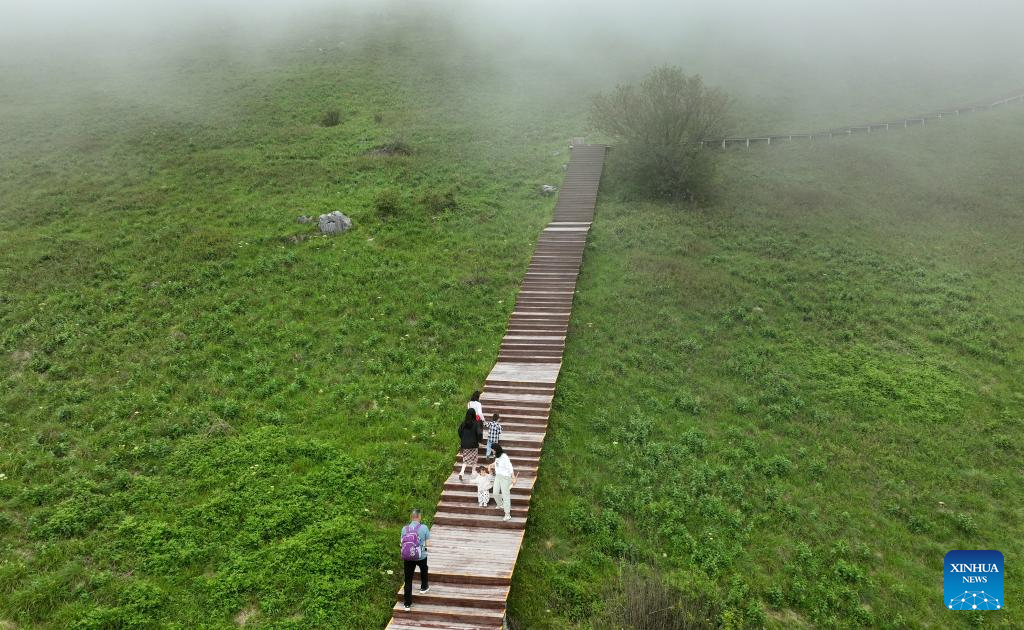 Scenery of Zibai Mountain in NW China's Shaanxi-Xinhua