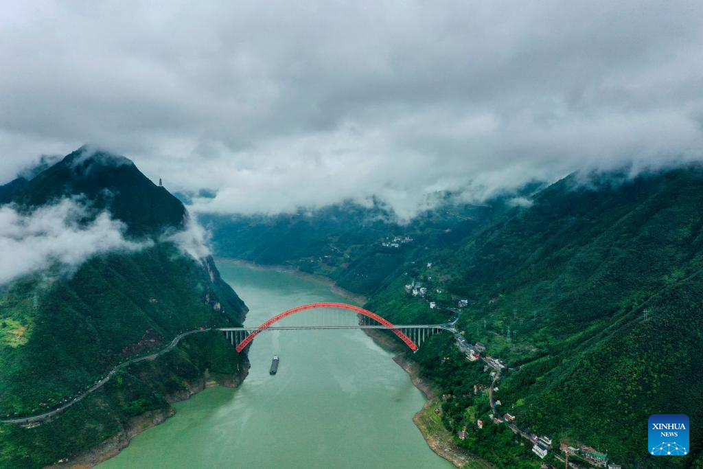 Magnificent view of Three Gorges on Yangtze River-Xinhua
