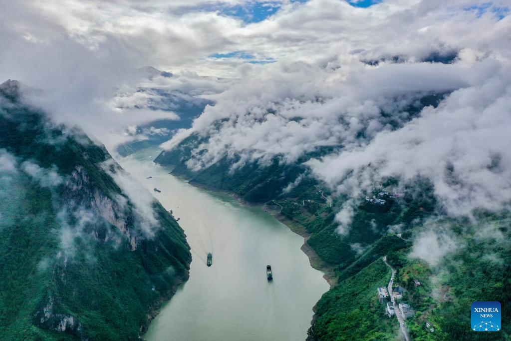Magnificent view of Three Gorges on Yangtze River-Xinhua
