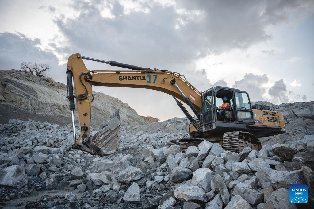 Thwake Dam under construction in Makueni County, Kenya-Xinhua
