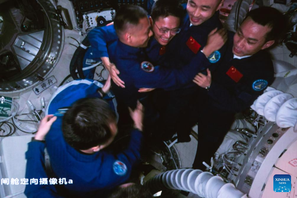 Shenzhou-17 astronauts enter space station, complete handover in four days-Xinhua