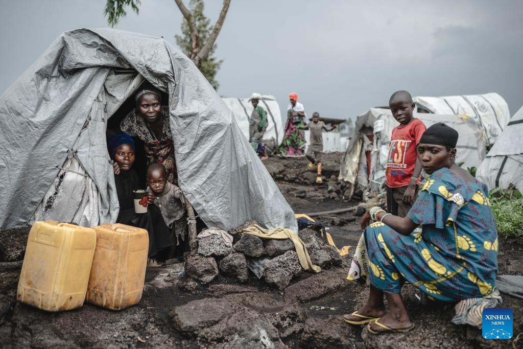 In pics: internally displaced persons camp in eastern DRC-Xinhua
