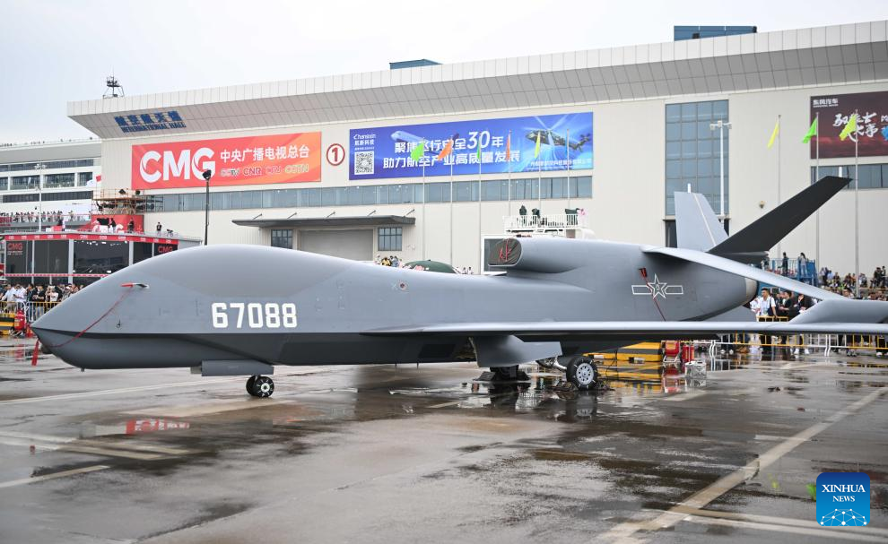 Domestically developed UAVs, unmanned aerial systems displayed at ...