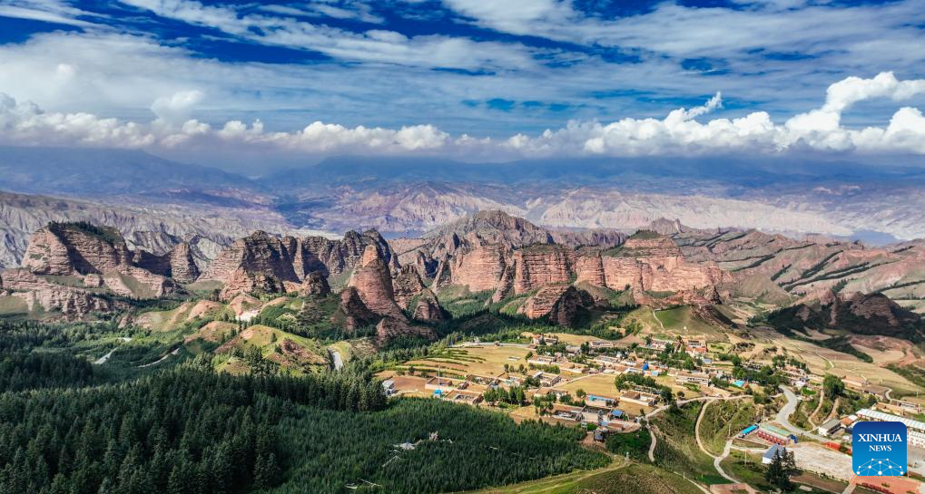 View of Kanbula National Geopark in China's Qinghai-Xinhua