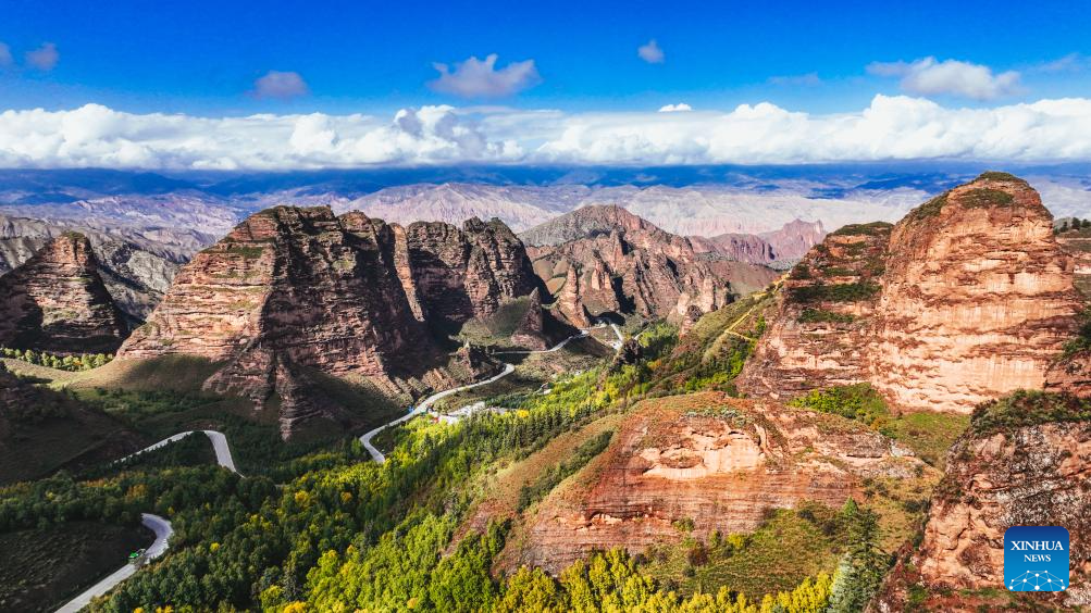 View of Kanbula National Geopark in China's Qinghai-Xinhua