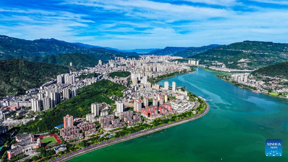 View of Kaizhou District in China's Chongqing-Xinhua