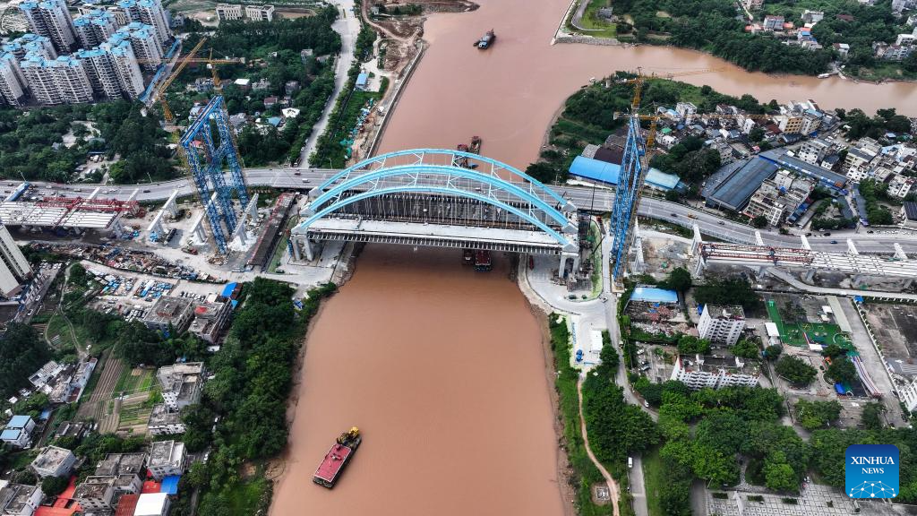 Construction of Pinglu Canal in full swing in Qinzhou, China's Guangxi ...
