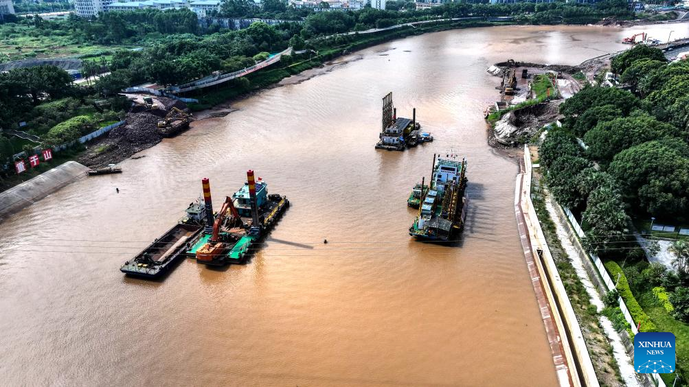 Construction of Pinglu Canal in full swing in Qinzhou, China's Guangxi ...