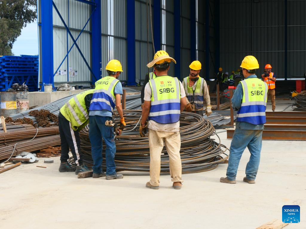 Bizerte Bridge under construction in Tunisia-Xinhua