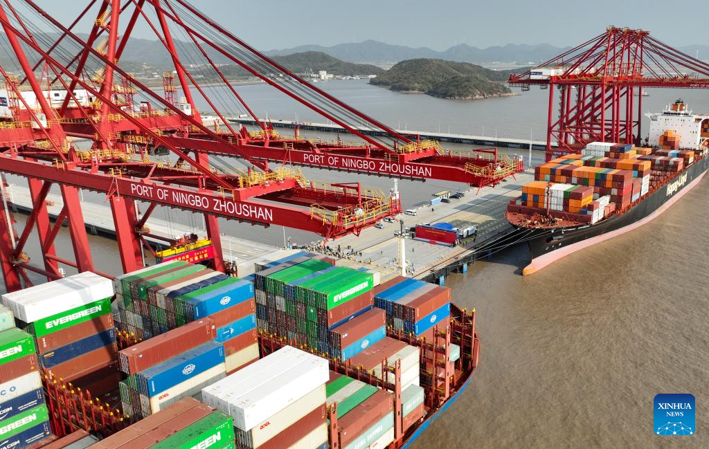 Annual container throughput of major east China port tops 40 mln TEUs ...