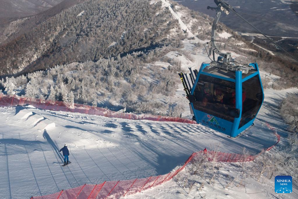 Inside Yabuli Ski Resort in Harbin, NE China-Xinhua
