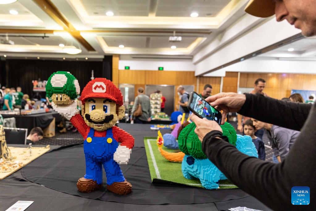 LEGO works displayed at Brick Expo in Canberra, Australia-Xinhua