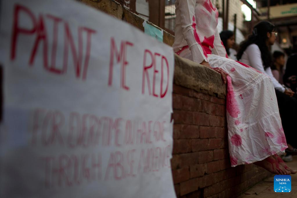 Paint-me-red campaign held against sexual violence in Nepal-Xinhua
