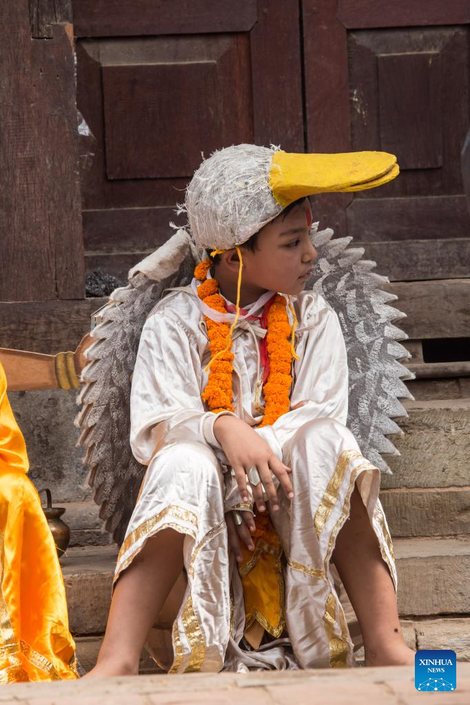 Kartik Naach Festival celebrated in Lalitpur, Nepal-Xinhua