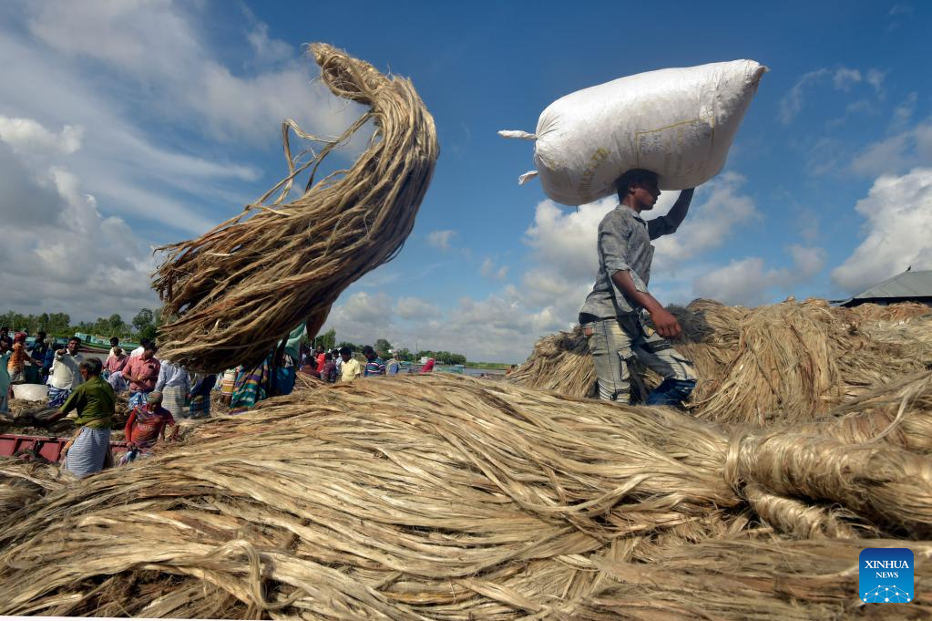 In pics: jute market at ferry terminal in Bangladesh-Xinhua