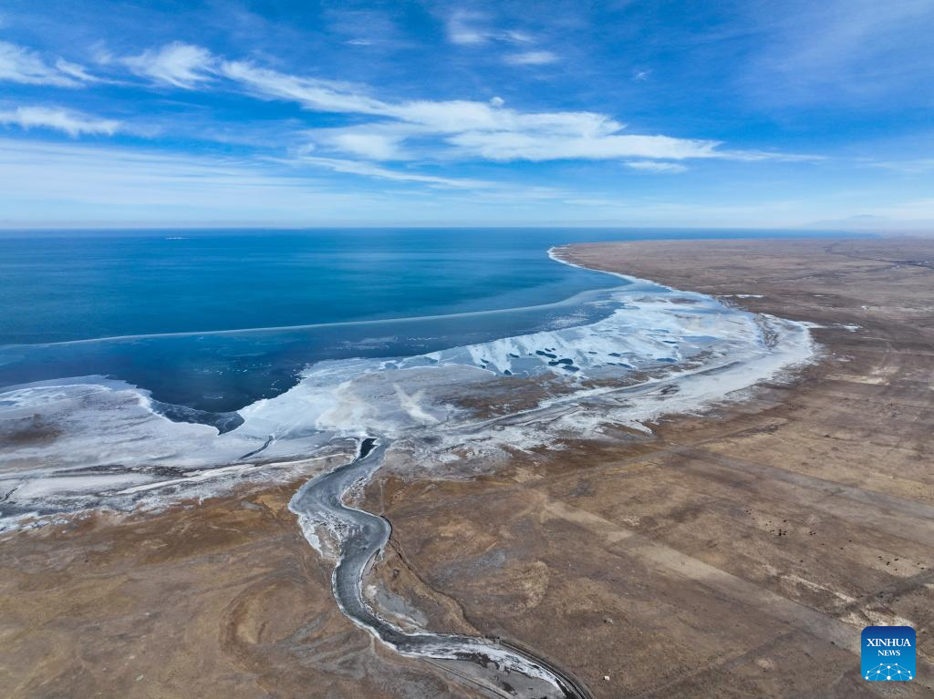 Scenery of Qinghai Lake in NW China-Xinhua