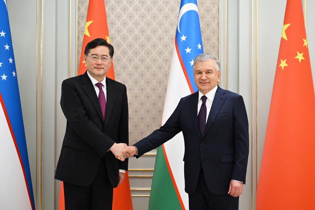 Uzbek president meets with Chinese FM, expecting to visit China-Xinhua