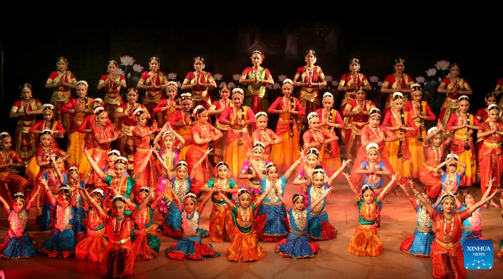Bharatnatyam dance performed during culture event in India-Xinhua