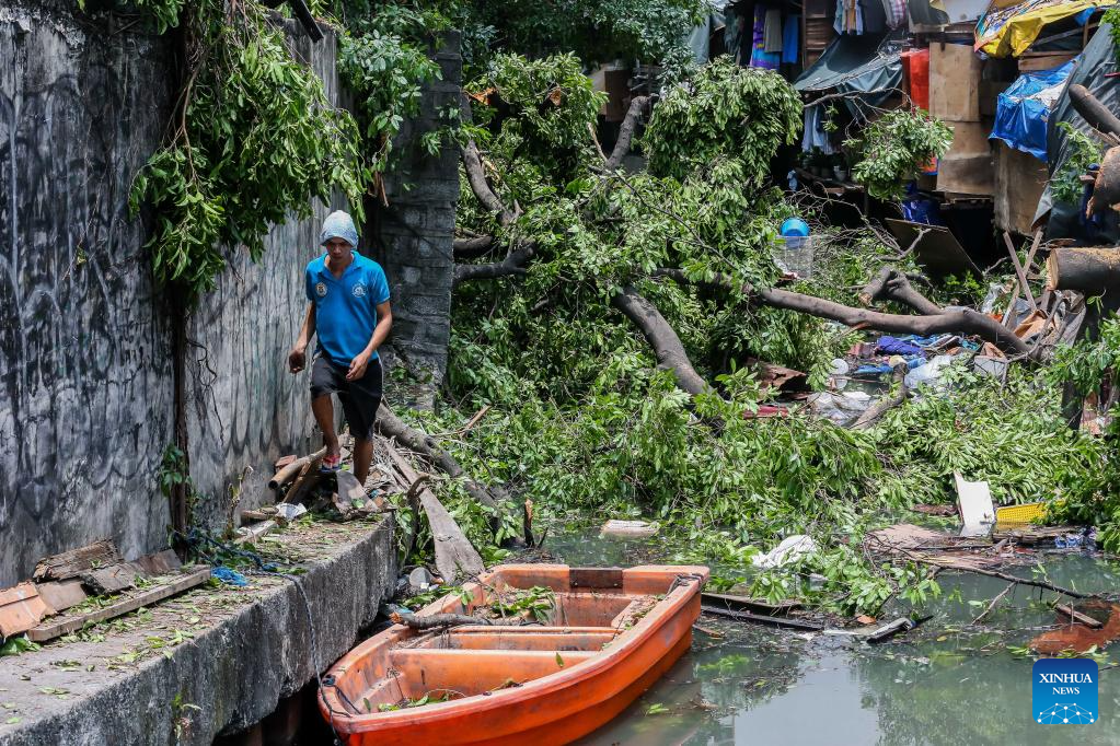 3 killed after tree collapsed in Manila, the Philippines-Xinhua