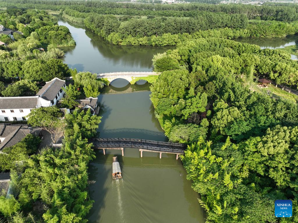 Scenery of Shajiabang National Wetland Park in Changshu, E China's ...