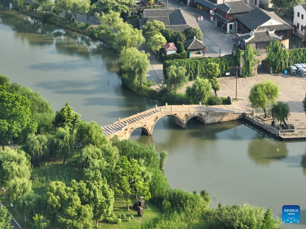 Scenery of Shajiabang National Wetland Park in Changshu, E China's ...
