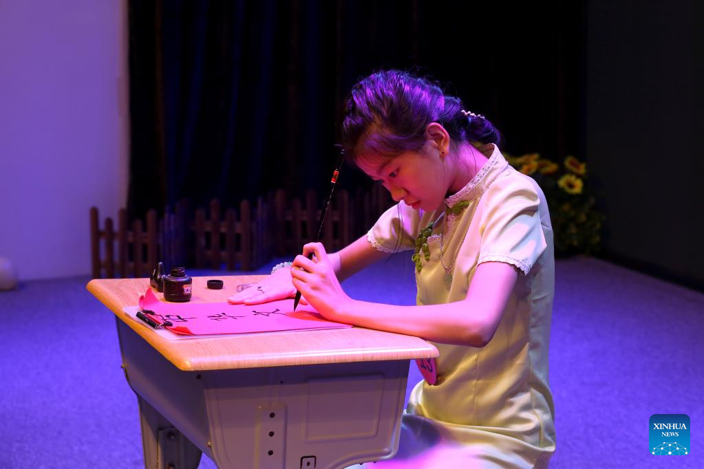 Foreign primary school students show Chinese language skills in Myanmar ...