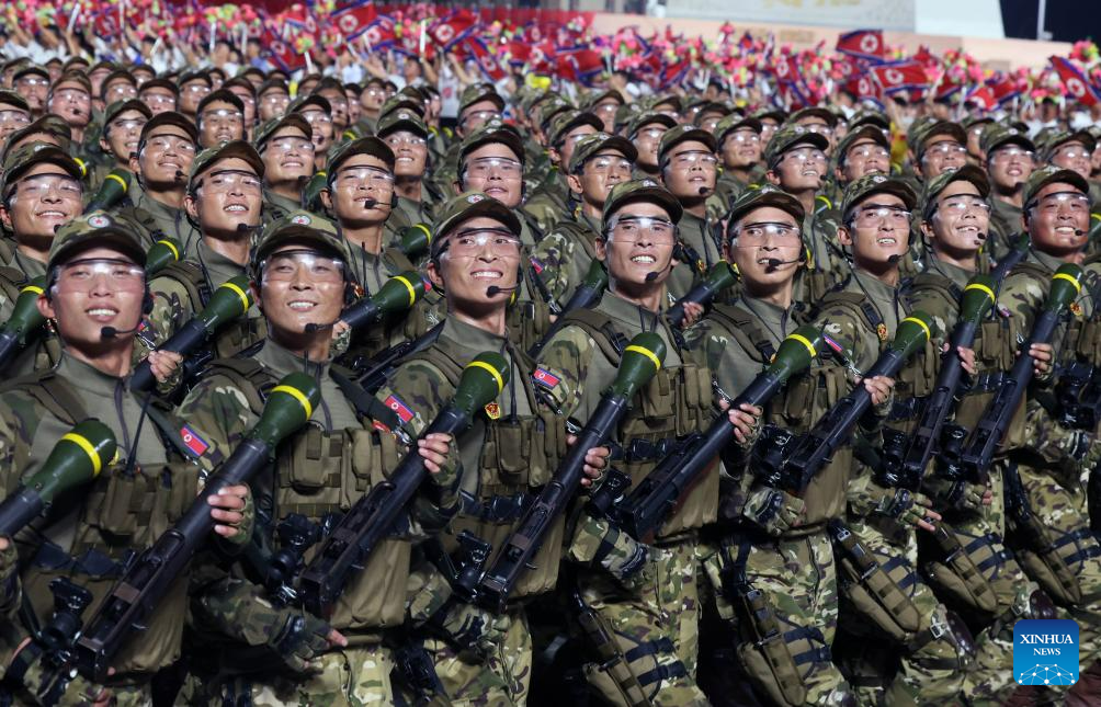 DPRK stages military parade commemorating 70th anniversary of ...
