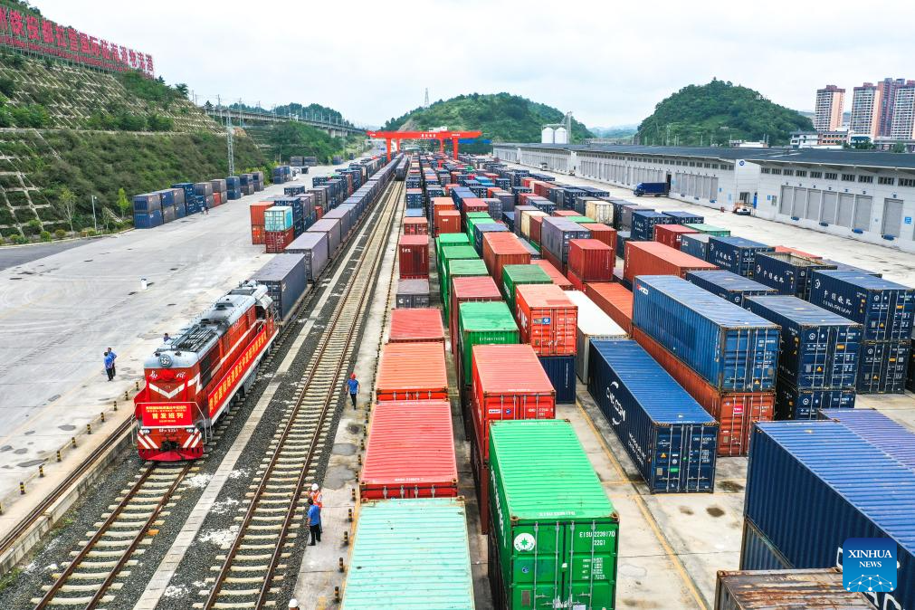 First direct China-Central Asia freight train from Guiyang leaves for ...