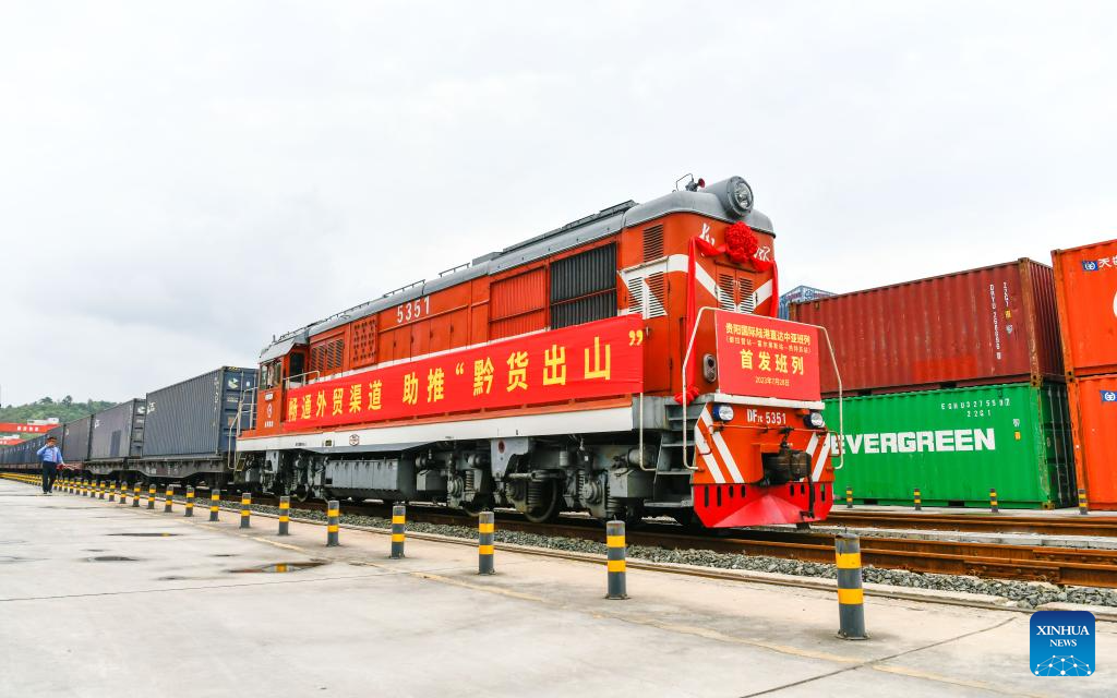 First direct China-Central Asia freight train from Guiyang leaves for ...