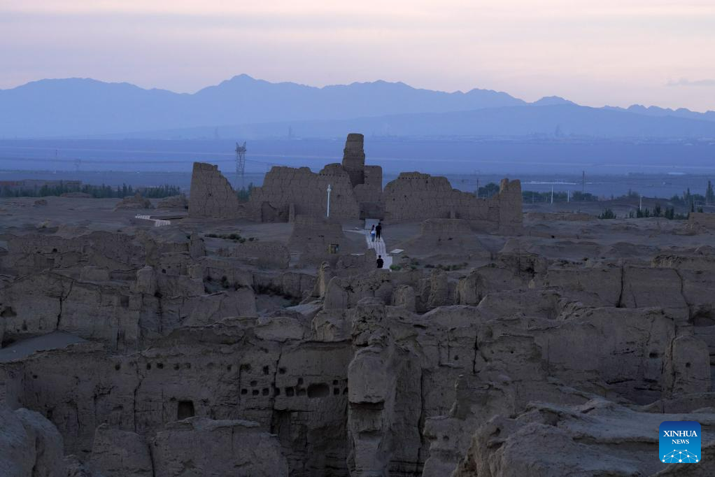 Scenery of Jiaohe ancient city in Turpan, NW China-Xinhua