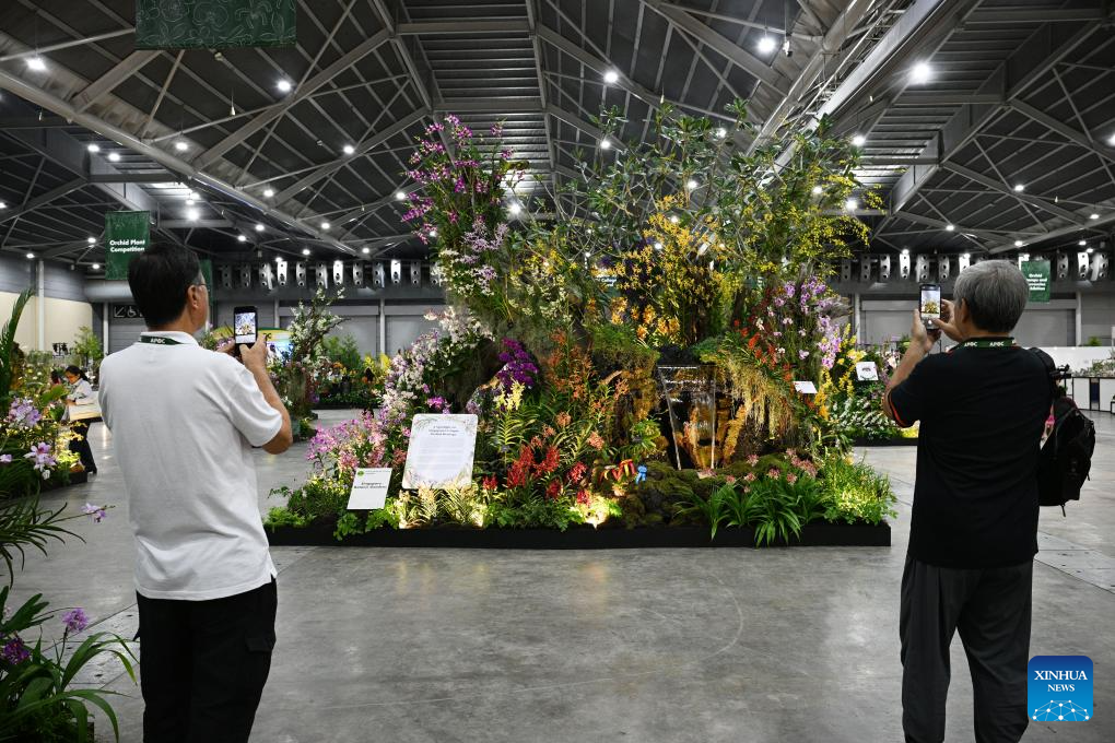 People visit orchid show during 14th Asia Pacific Orchid Conference in ...