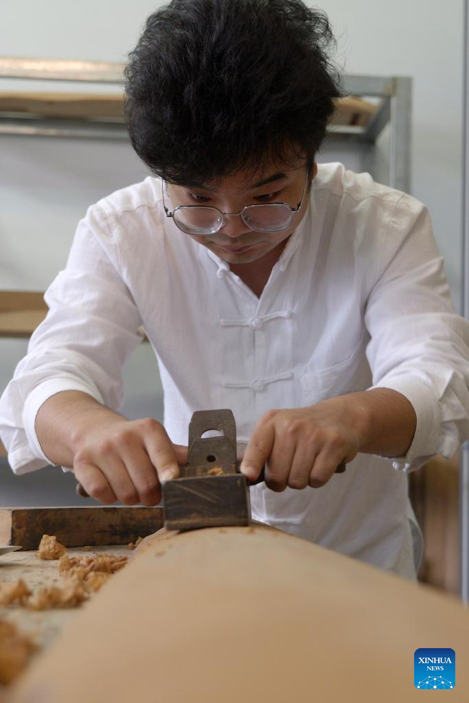 Paulownia trees blossom into musical instruments in C China's Lankao-Xinhua