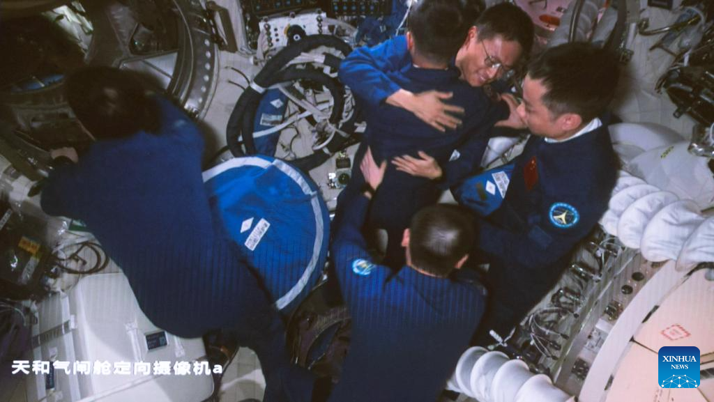 Shenzhou-17 astronauts enter space station, complete handover in four days-Xinhua